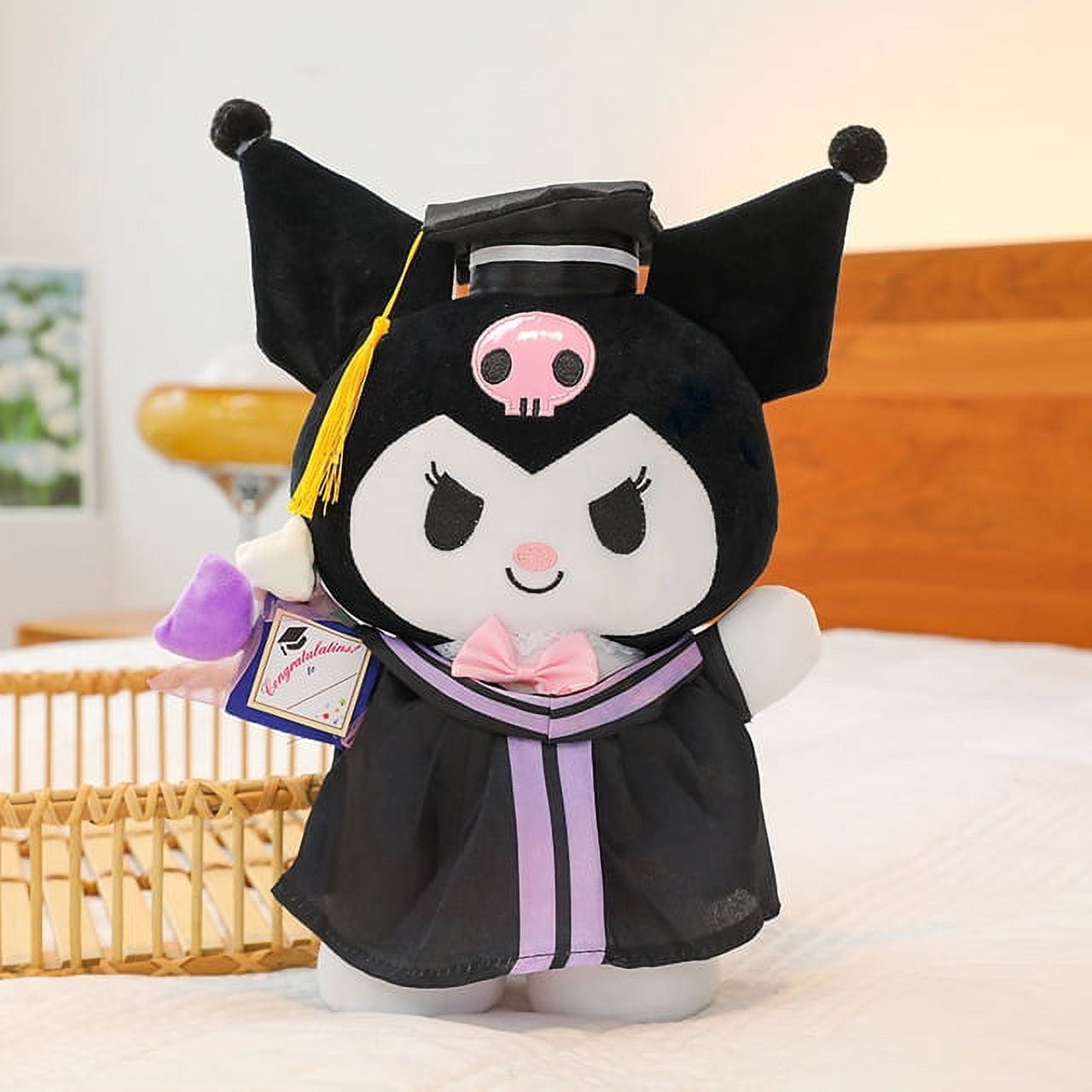 Sanrio Hello Kitty Kuromi 35cm Graduation Plushie Doll Kawaii Anime ...