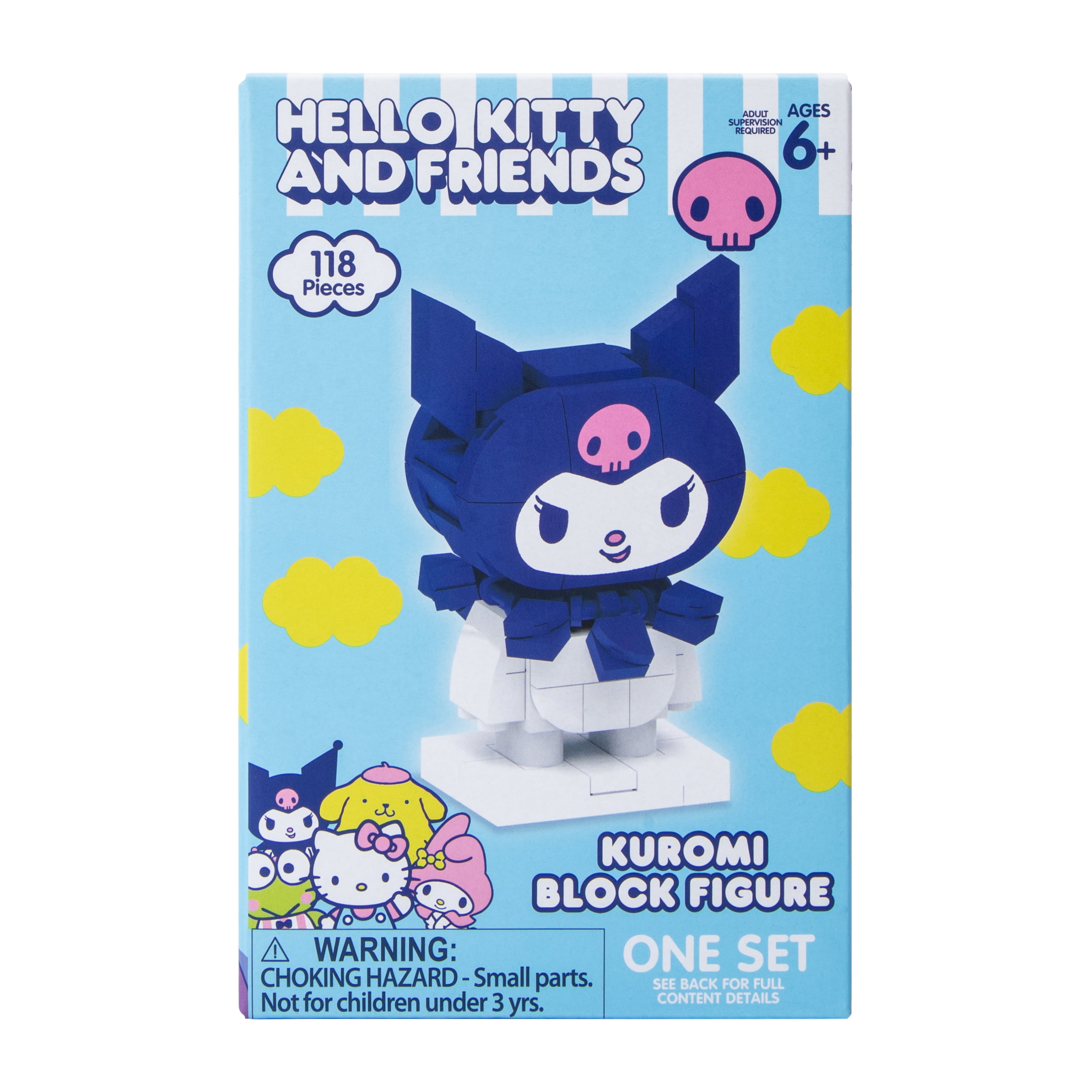 Sanrio Hello Kitty Kuromi Block Figure Build Kit - 118 Pieces - Walmart.com