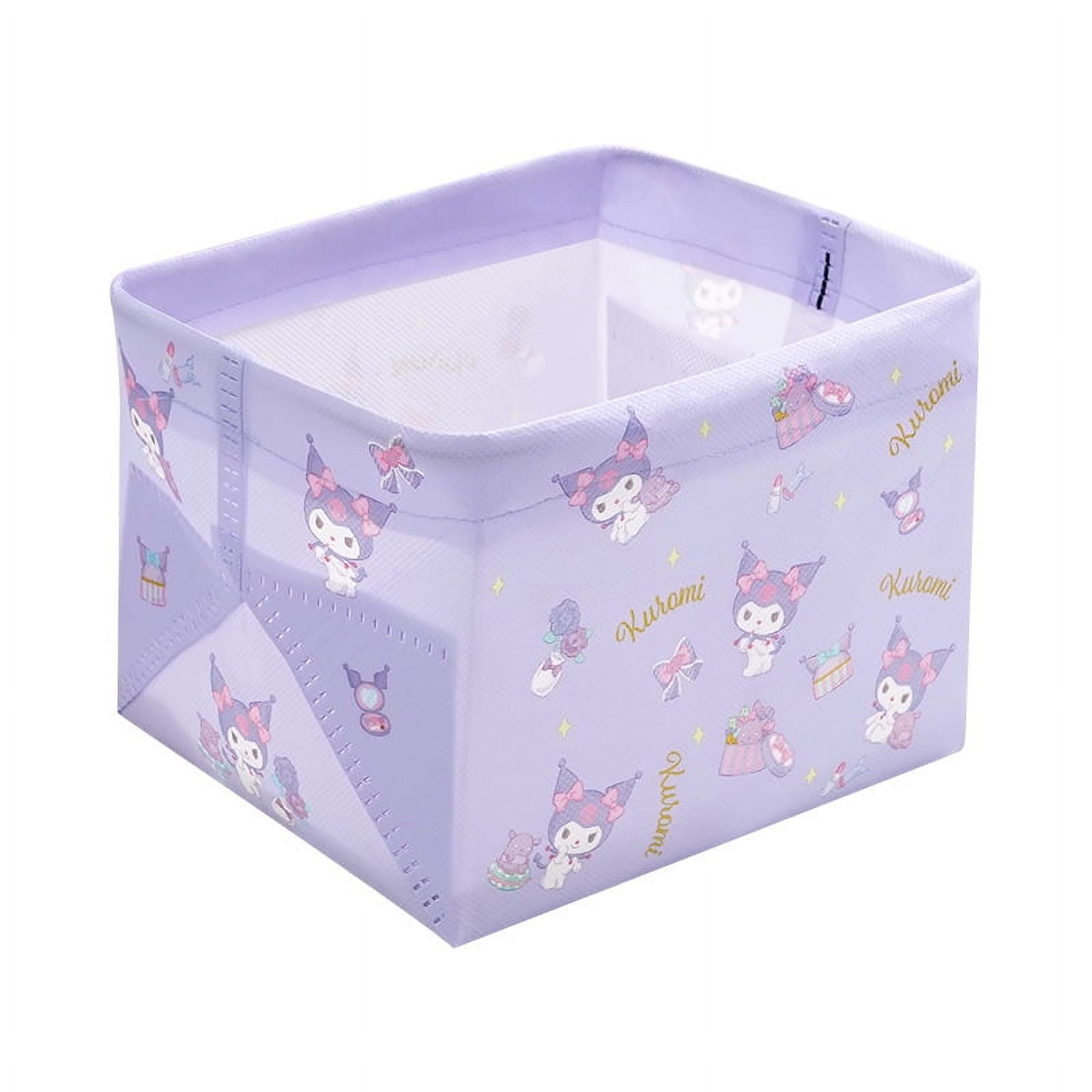 Sanrio Hello Kitty Kuromi Foldable Clutter Storage Box Desktop ...