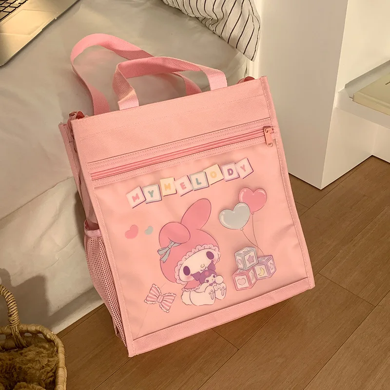 Sanrio Hello Kitty Kuromi Handbag Cartoon Kawaii Large Capacity Cute ...