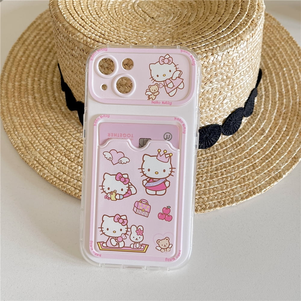 Sanrio Hello Kitty Kuromi Melody Cute Photo Card Holder Wallet Case For iPhone 15 14 13 Pro Max ...