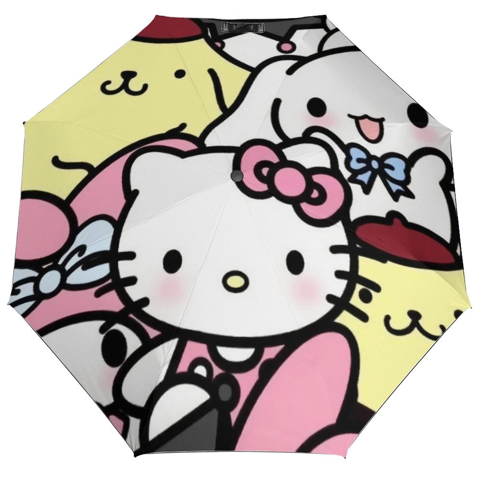 Sanrio-Hello-Kitty Kuromi And Melody Travel Umbrella With Case-Small ...