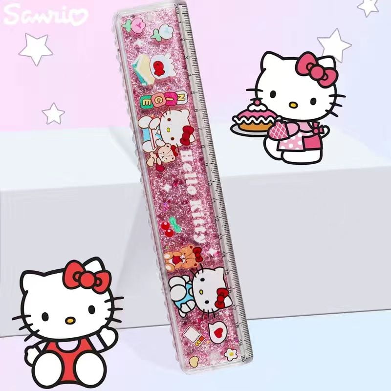 Sanrio Hello Kitty Kuromi My melody quicksand ruler kawaii creative ...