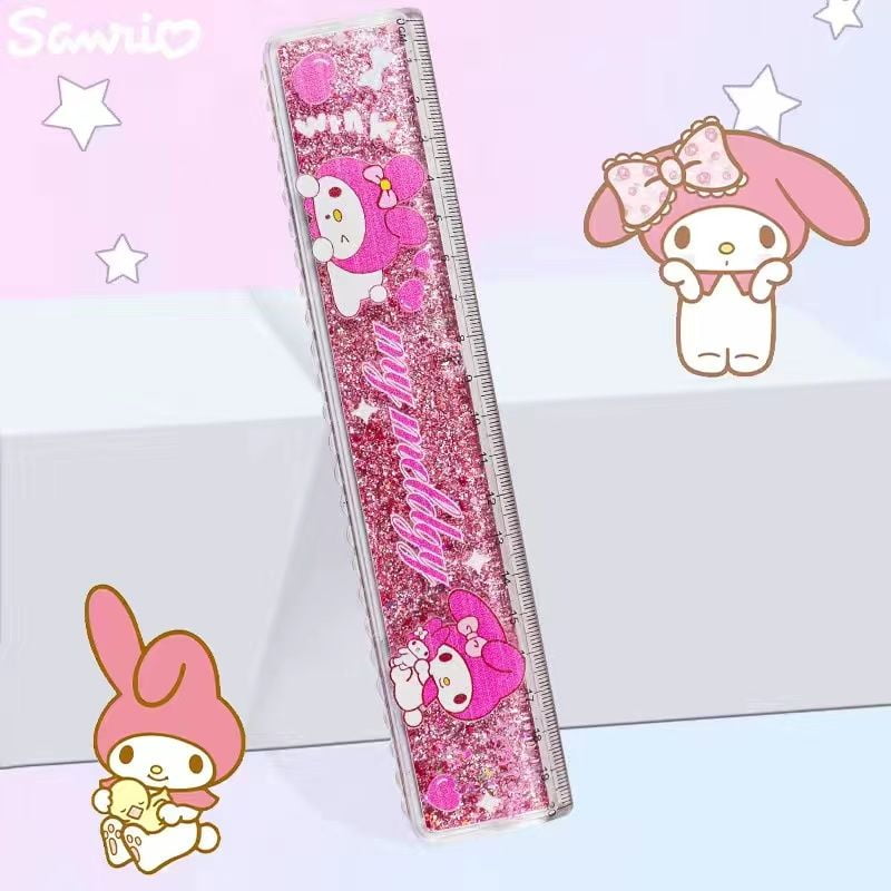 Sanrio Hello Kitty Kuromi My melody quicksand ruler kawaii creative ...