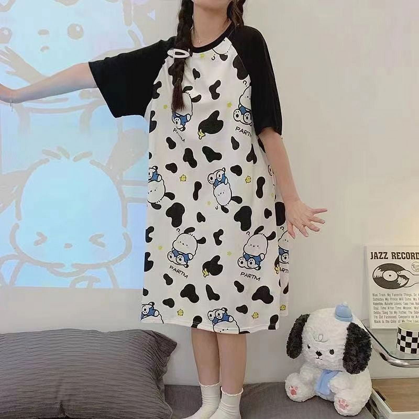 Sanrio Hello Kitty Kuromi Pochacco Kawaii Pajamas Disney Pajamas Summer