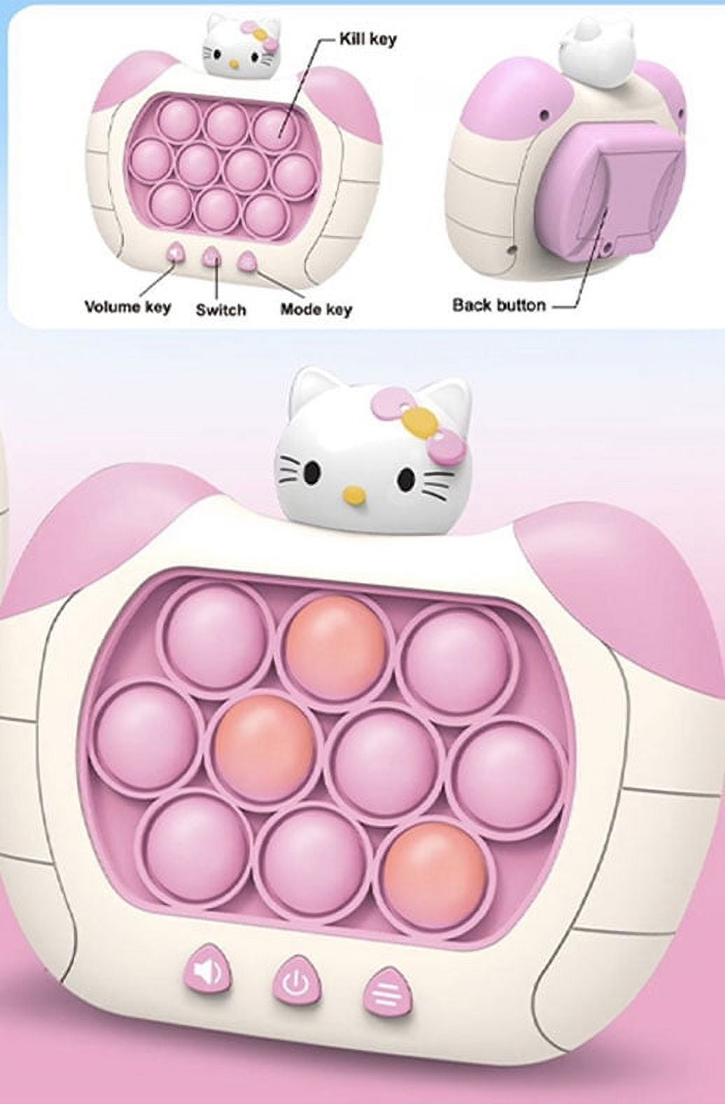 Sanrio Hello Kitty Kuromi Pop Quick Push Bubbles Game Machine Kids ...