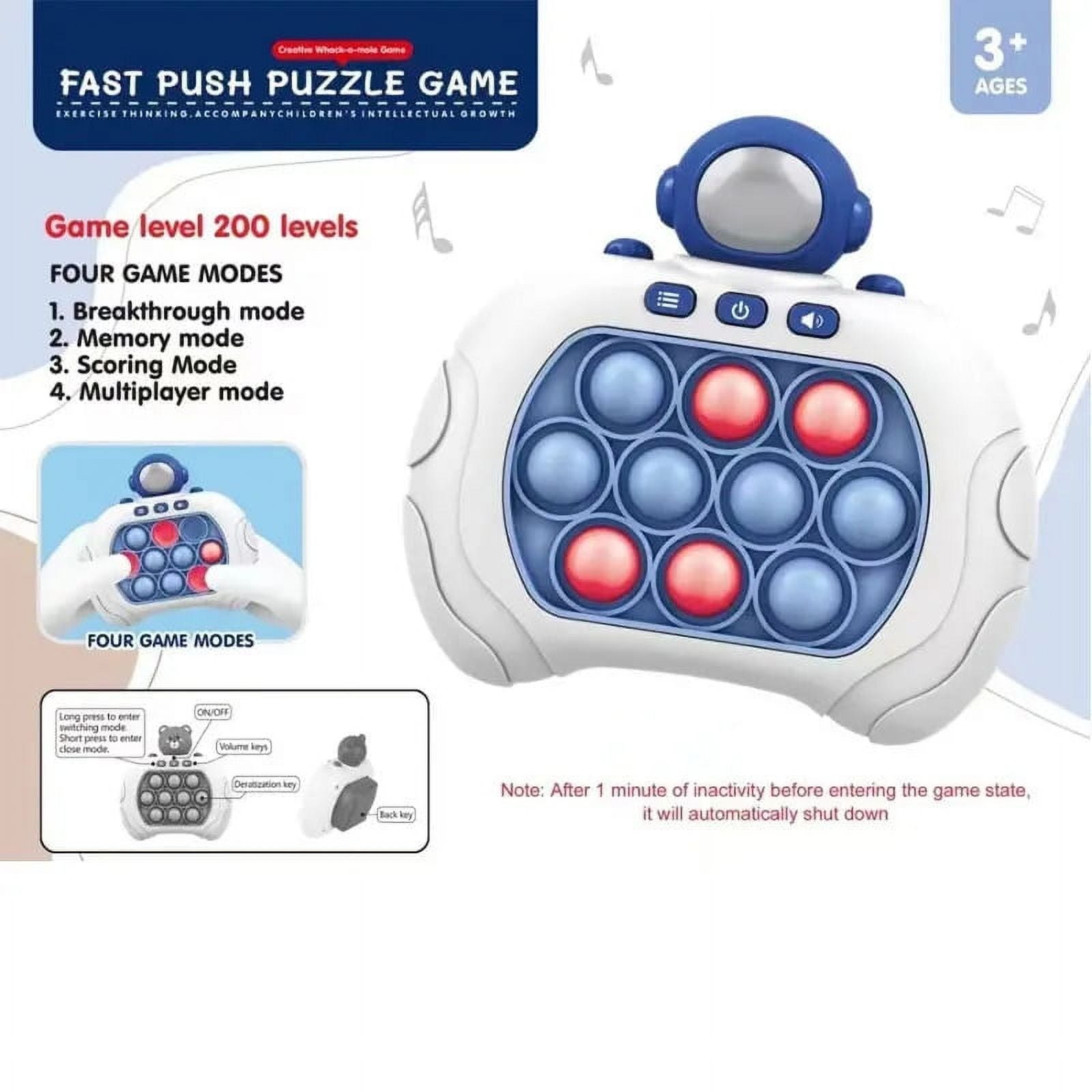 Sanrio Hello Kitty Kuromi Pop Quick Push Bubbles Game Machine Kids ...