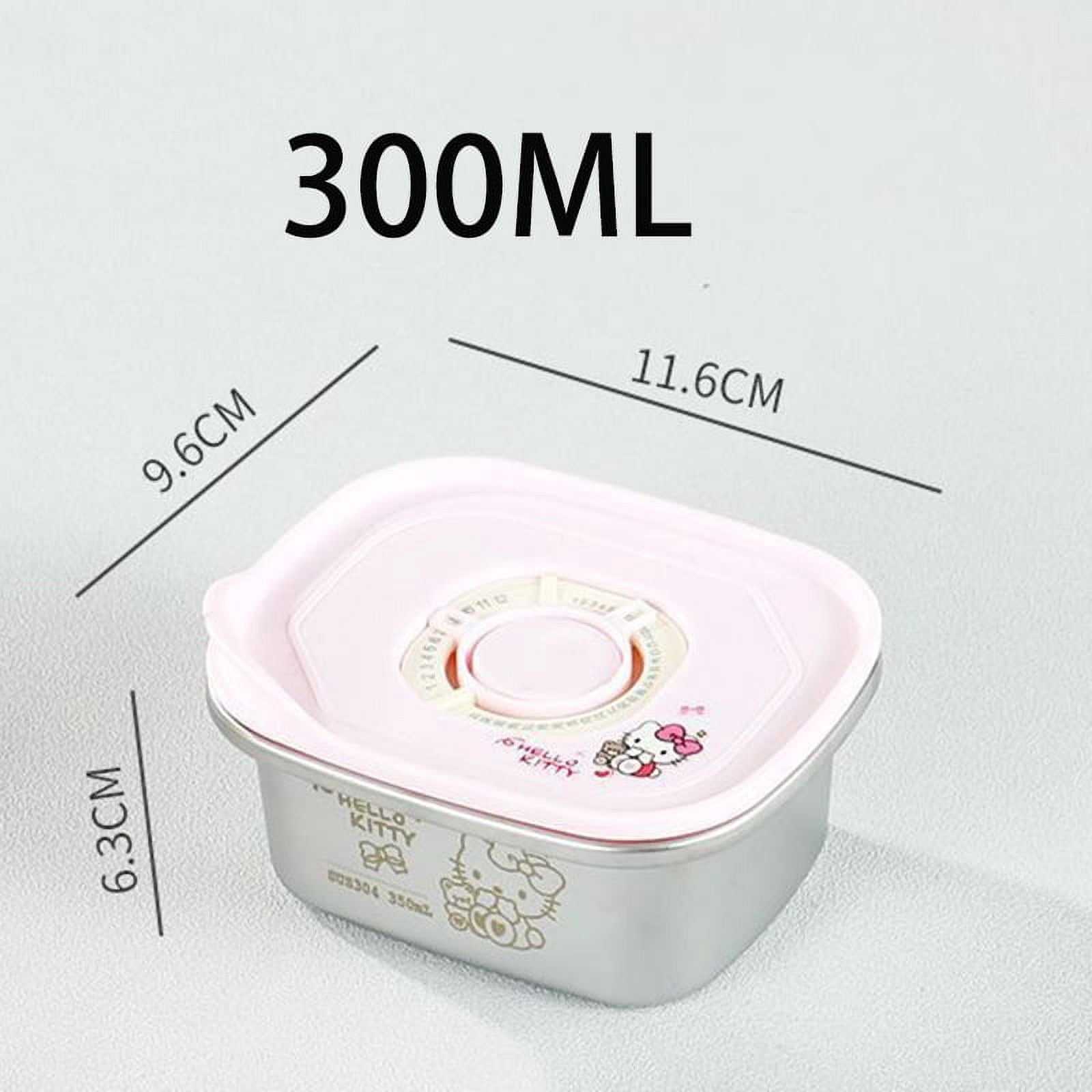 Sanrio Hello Kitty Kuromi Stainless Steel Fresh Keeping Box Kawaii ...