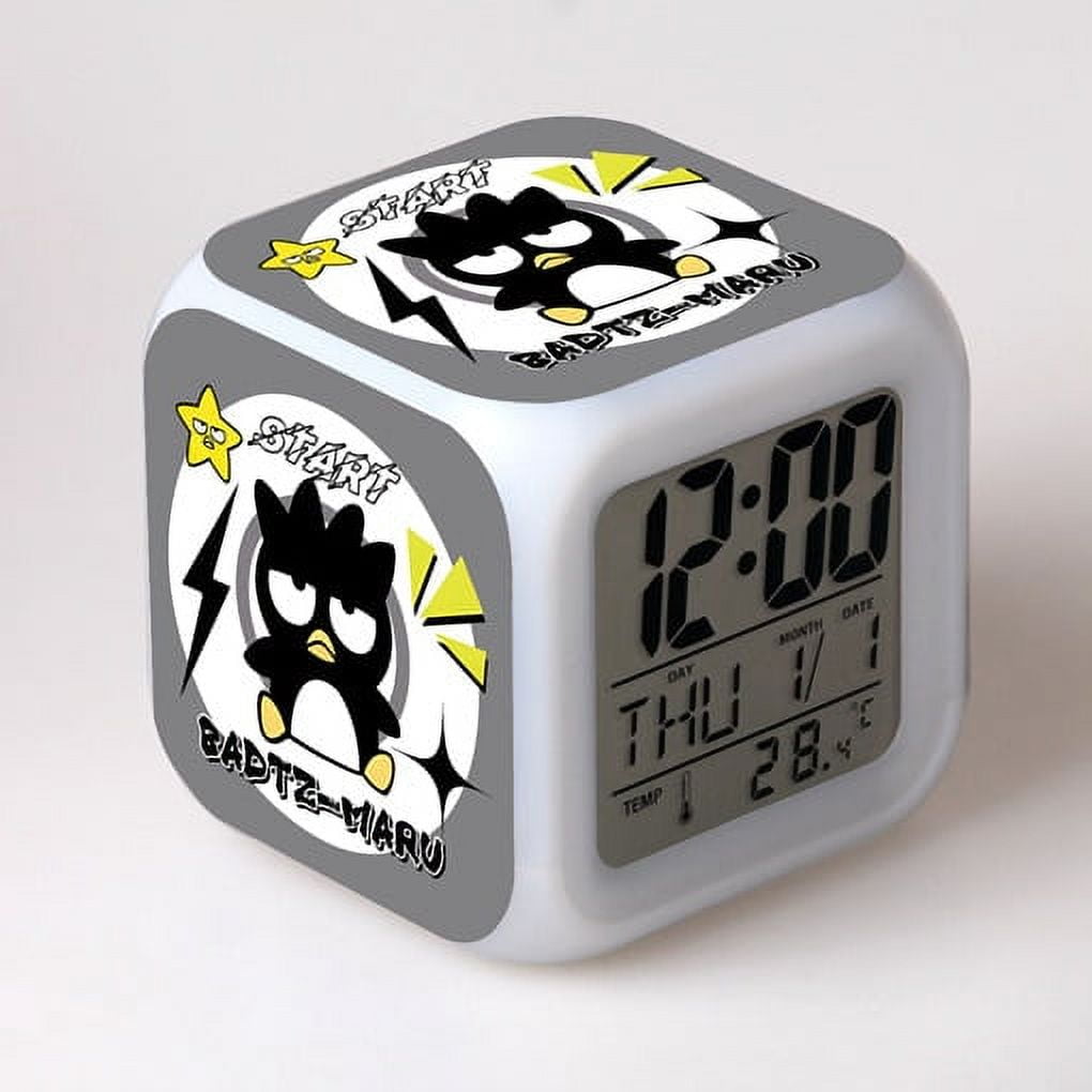 Sanrio Hello Kitty LED Glowing Alarm Clock Anime Melody Kuromi ...