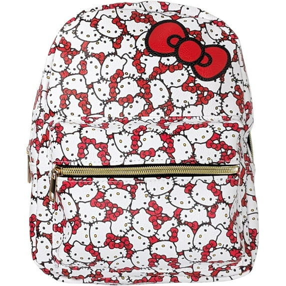 Sanrio Hello Kitty Large Backpack 16 Inches Leatherette All-over In ...