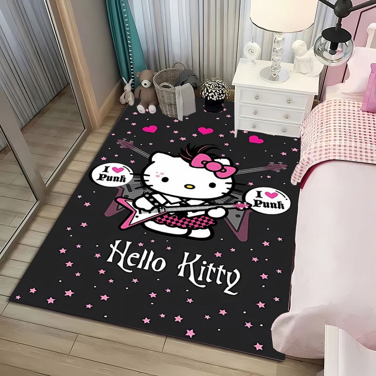 Sanrio Hello Kitty Large Cartoon Carpet for Living Room Bedroom Sofa ...