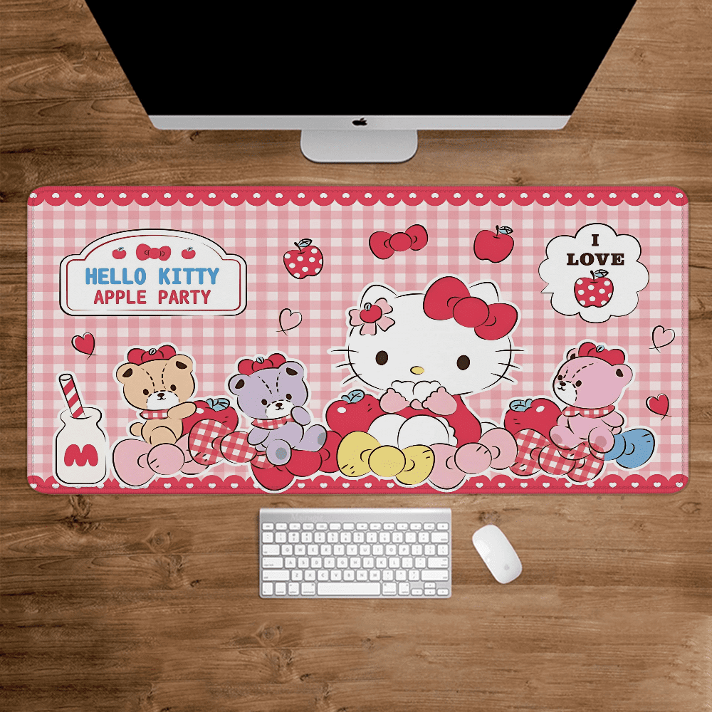 Sanrio Hello Kitty Large Mouse Pad 900 × 400 Sanrioed Keyboard Mat Over ...