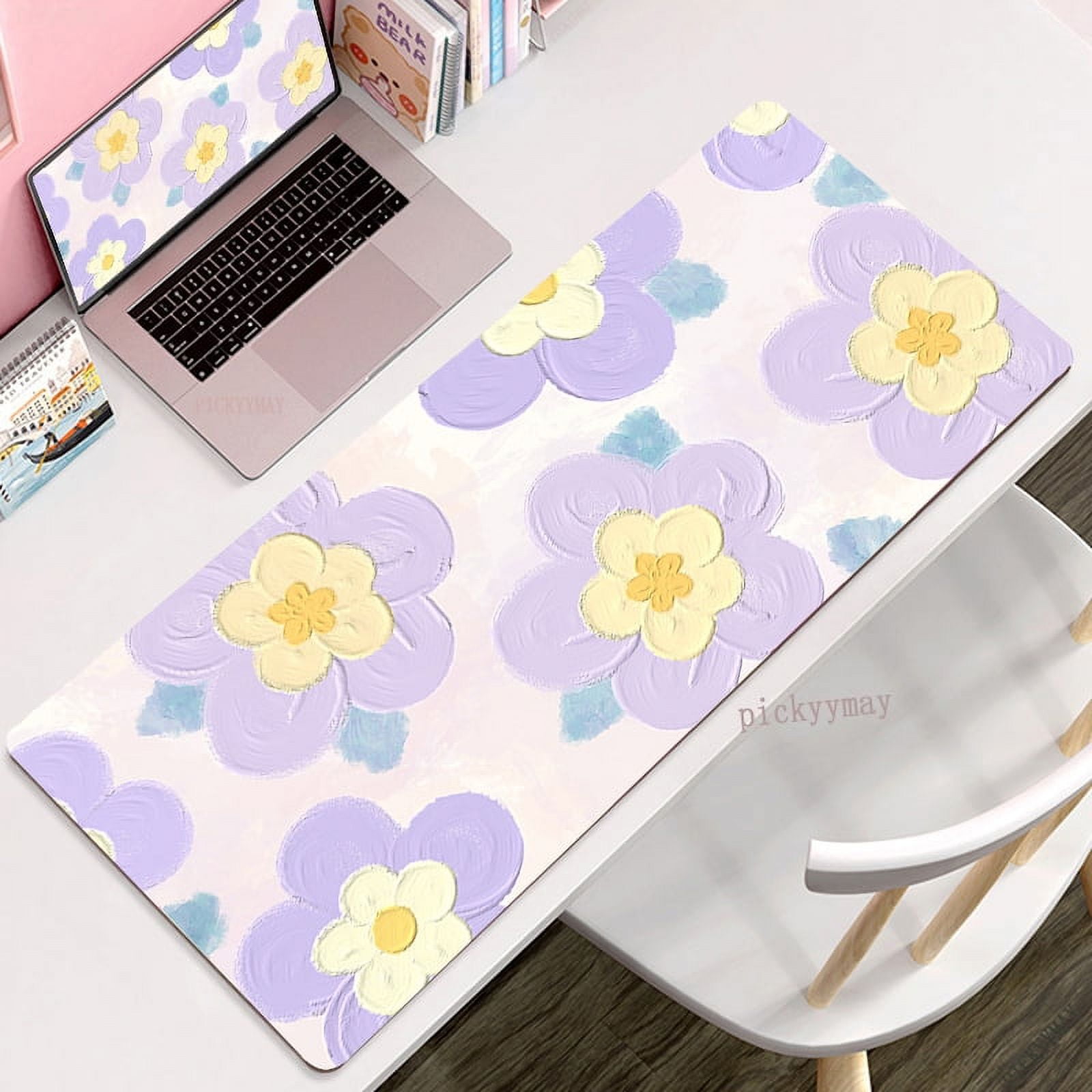 Sanrio Hello Kitty Large Mouse Pad Flower 100x50cm Locking Edge Big ...