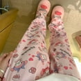 Sanrio Hello Kitty Long Pants Kawaii Cute Cartoon Girl Wide Leg Pants ...