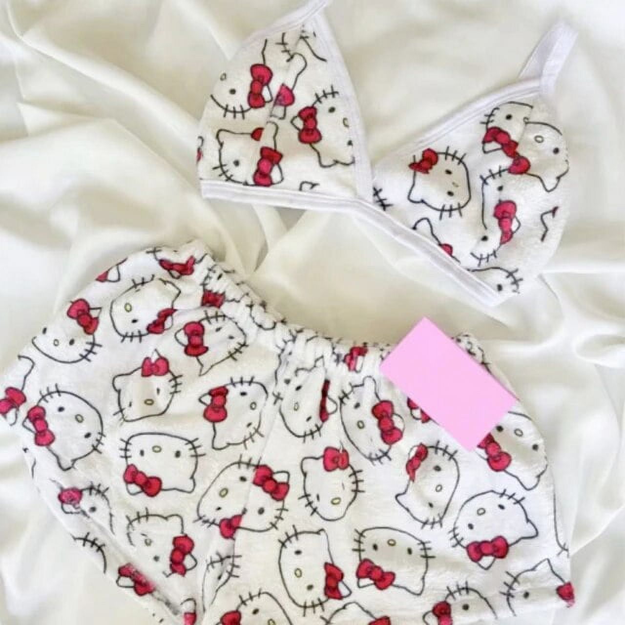 Sanrio Hello Kitty Loose Pajama Y2K Suits Womens Cartoon Sleep Bottoms ...