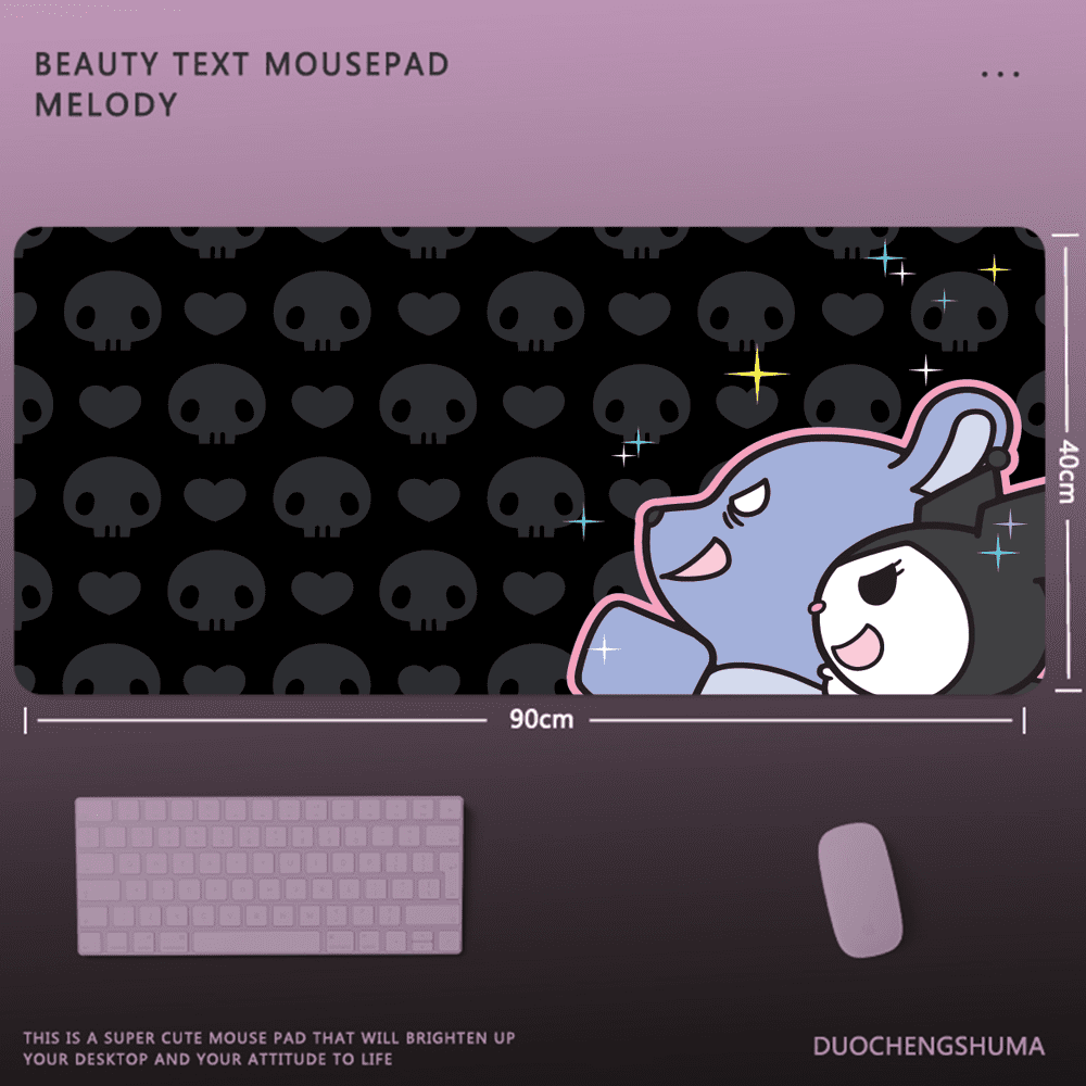 Sanrio Hello Kitty MINISO Mousepad Large Gaming Mousepad Keyboard Gamer ...