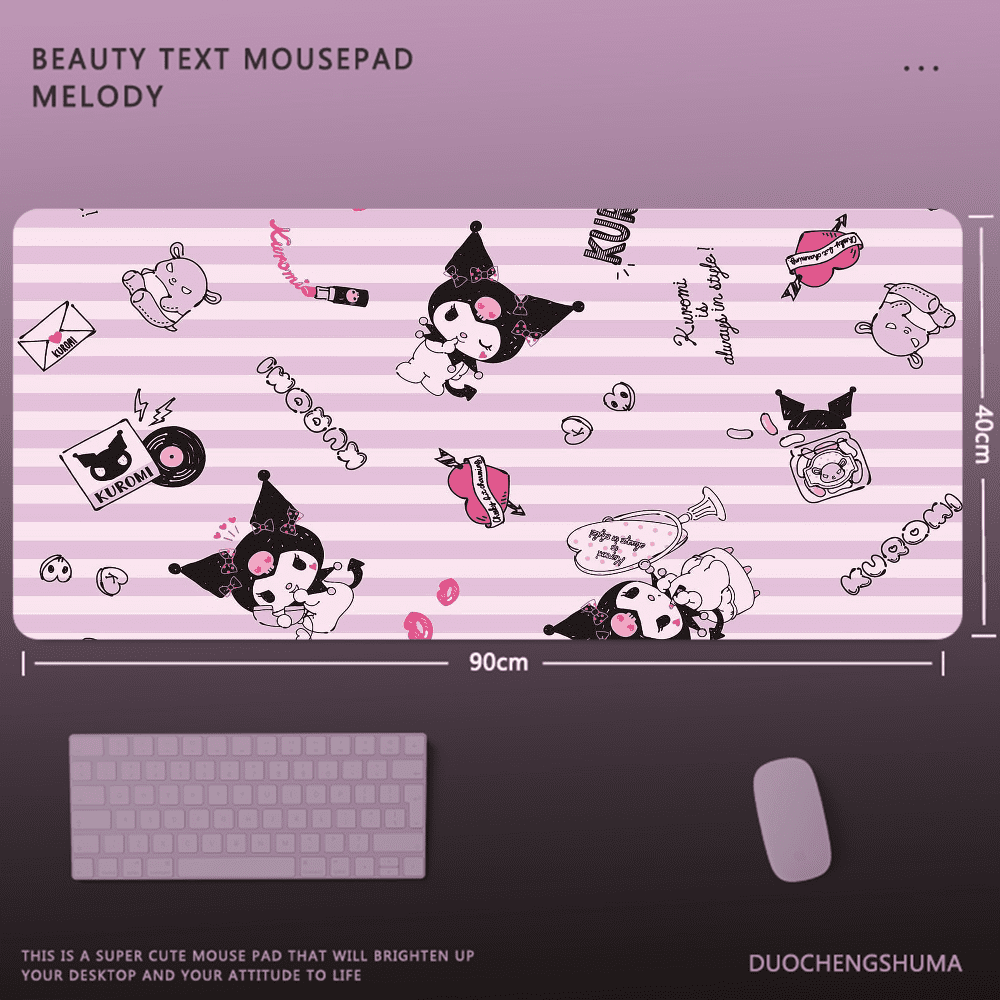 Sanrio Hello Kitty MINISO Mousepad Large Gaming Mousepad Keyboard Gamer ...