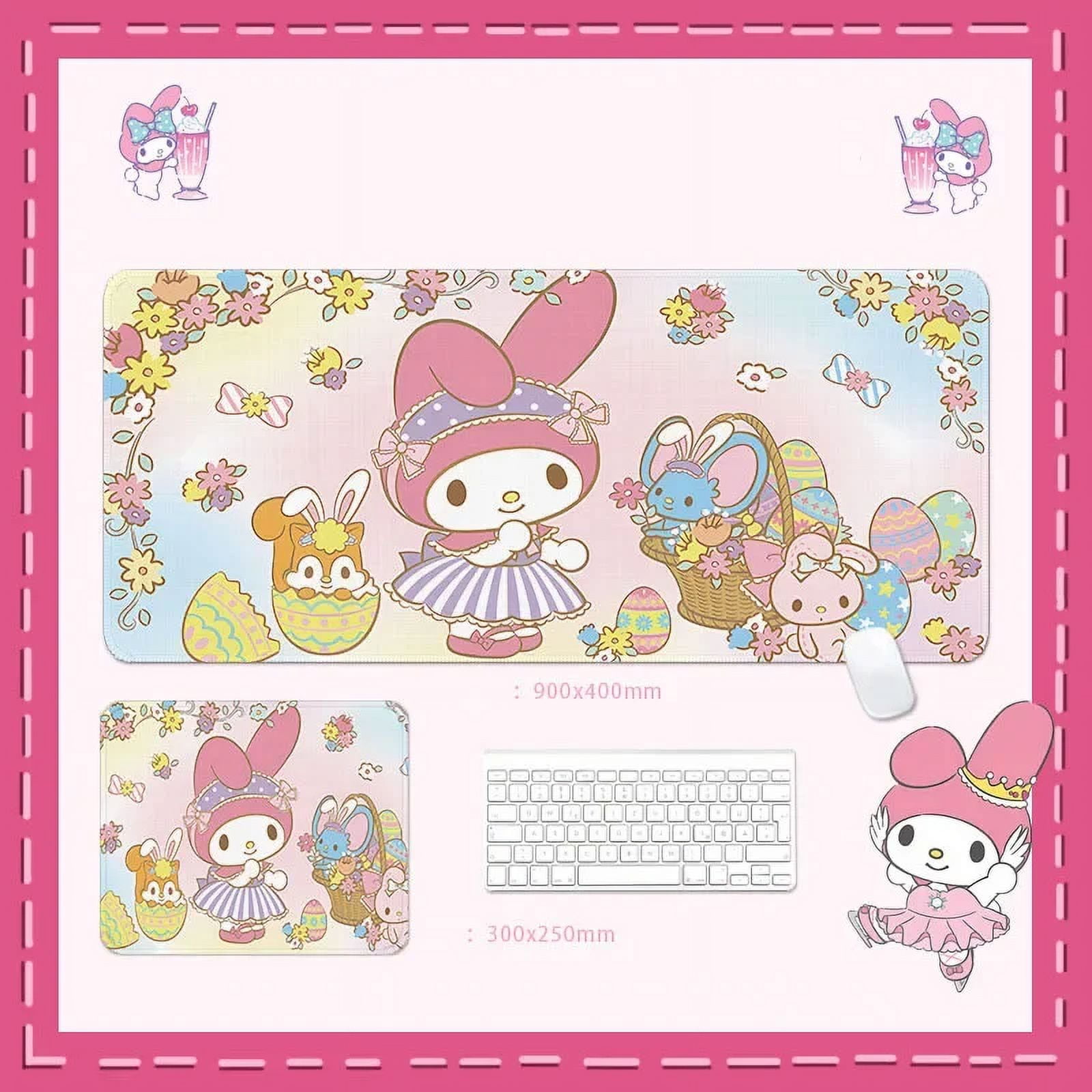 Sanrio Hello Kitty Melody Mouse Pad Animal Cute XXL Lockedge Computer ...