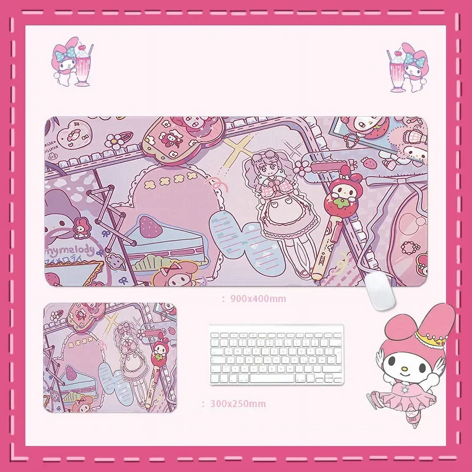 Sanrio Hello Kitty Melody Mouse Pad Animal Cute XXL Lockedge Computer ...