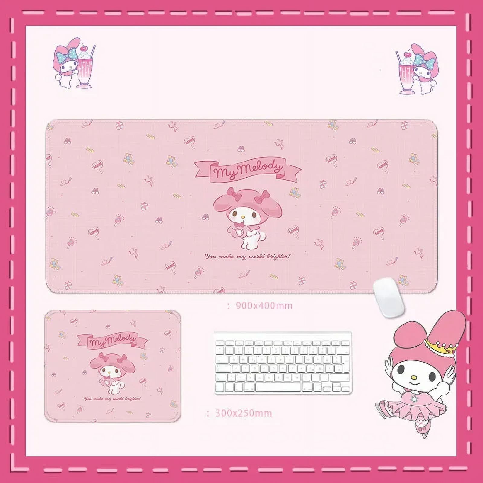 Sanrio Hello Kitty Melody Mouse Pad Animal Cute XXL Lockedge Computer ...