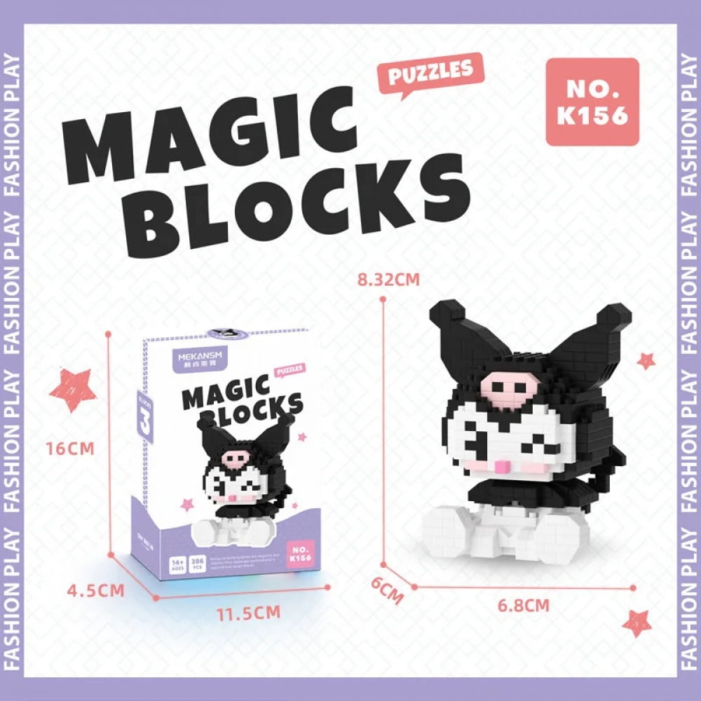 Sanrio Hello Kitty Micro Building Block Pochacco Cinnamoroll Kuromi ...