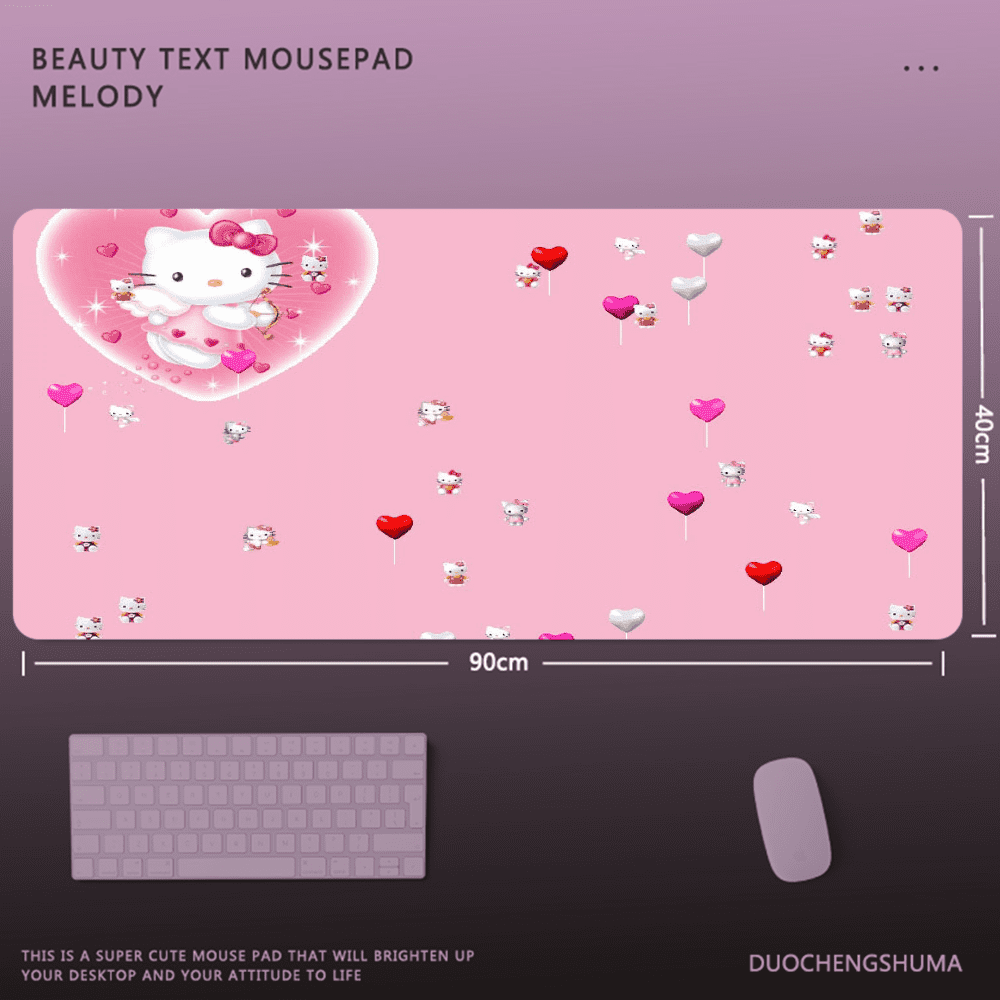 Sanrio Hello Kitty Miniso Hello Cat K-Kitty Mousepad Large Mat Gaming ...