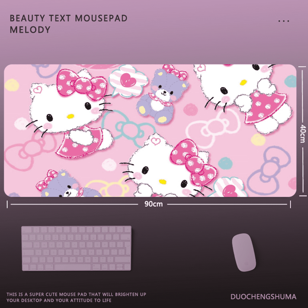 Sanrio Hello Kitty Miniso Hello Cat K-Kitty Mousepad Large Mat Gaming ...