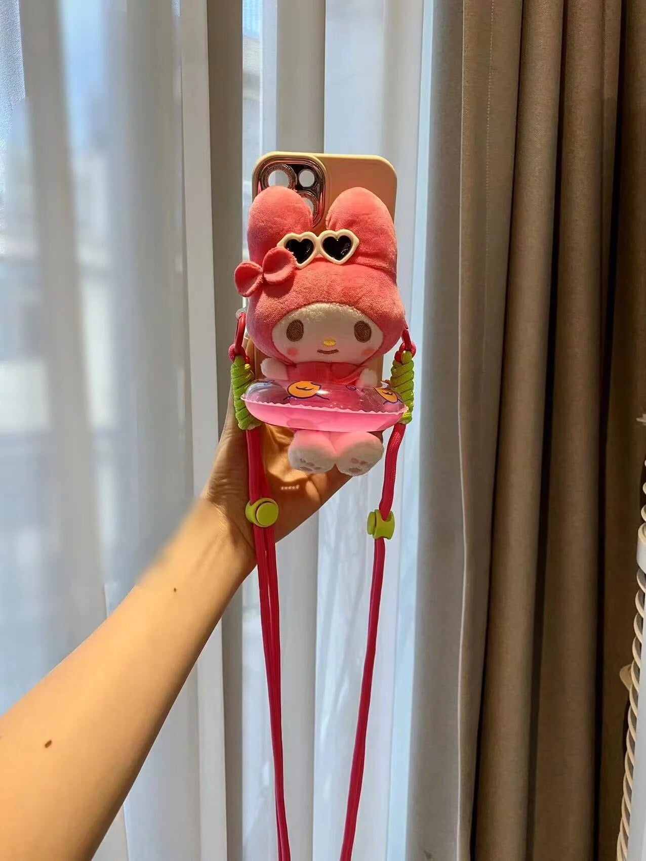 Sanrio Hello Kitty Mobile Phone Lanyard Stand Back Clip for Hanging ...