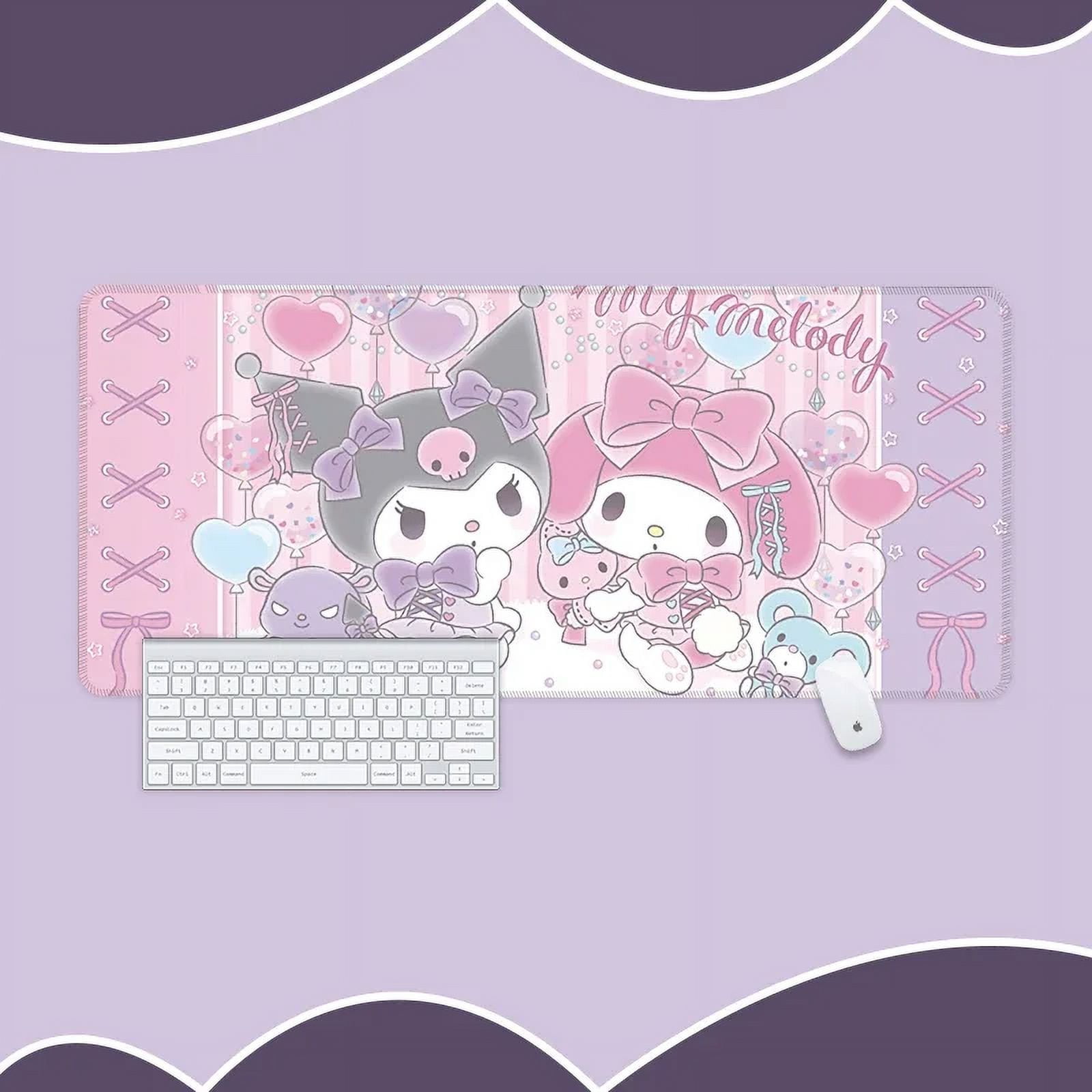 Sanrio Hello Kitty Mouse Pad Deskmat Kuromies Mousepad Anime Mat Gamer ...