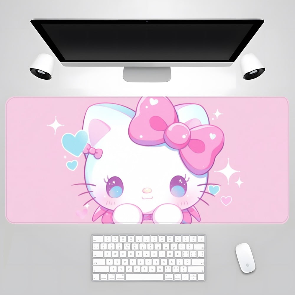 Sanrio Hello Kitty Mouse Pad Gamer Pc Gaming Accessories Rubber Mat XXL ...