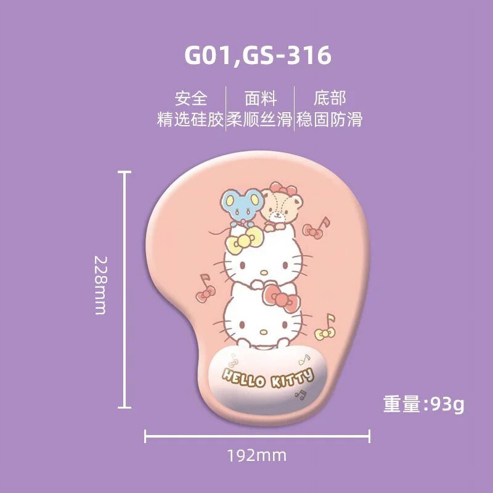 Sanrio Hello Kitty Mouse Pads with Silicone Wrist Support Anime Kuromi ...
