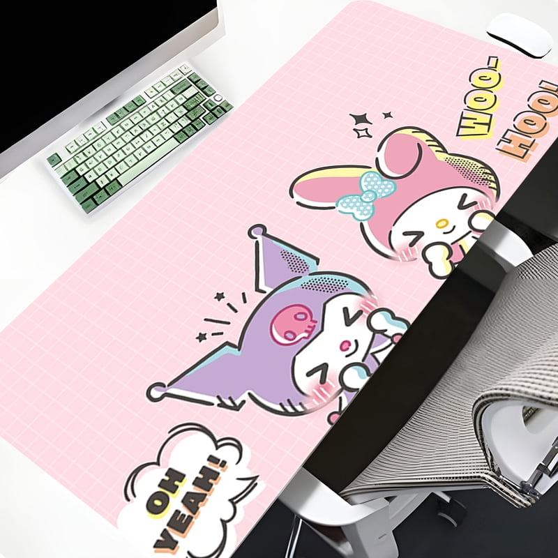 Sanrio Hello Kitty Mousepad Kawaii Cartoon Table Mat PC Gaming Gamer ...