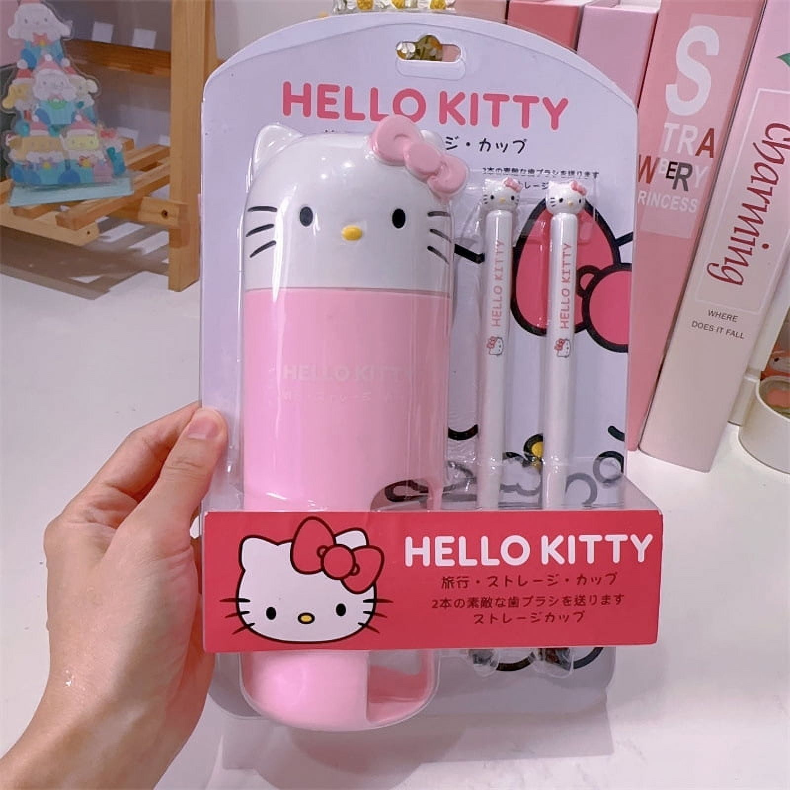 Sanrio Hello Kitty My Melody Cartoon Portable Travel Toothbrush Gargle ...