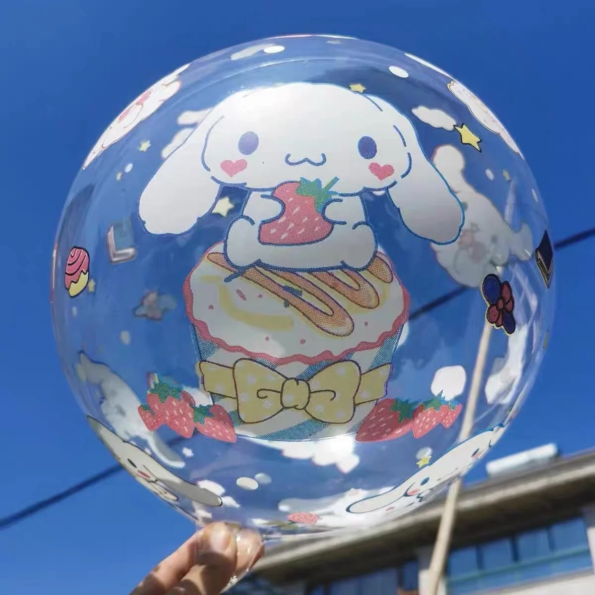 Sanrio Hello Kitty My Melody Cinnamoroll Printed Transparent Balloon ...
