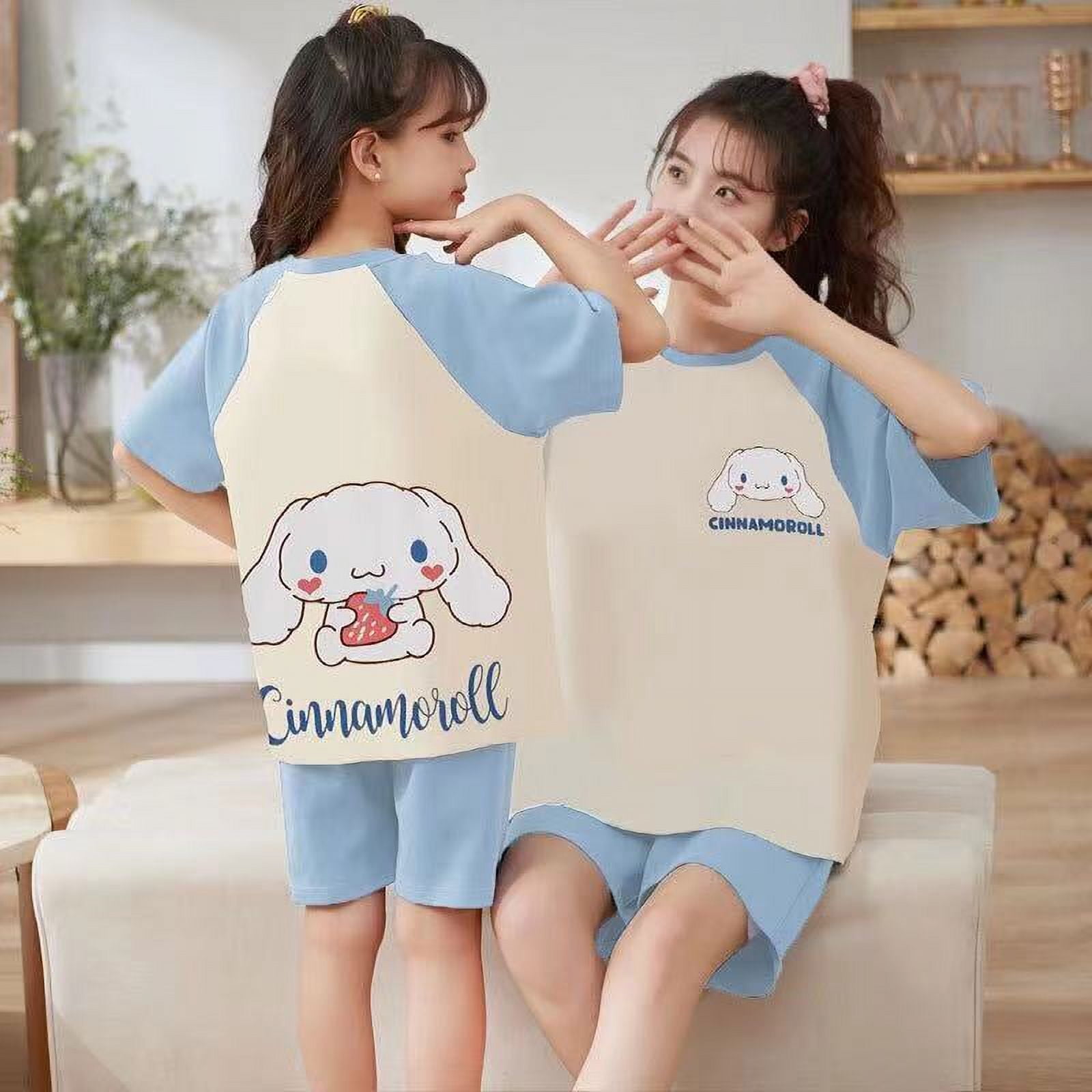 Sanrio Hello Kitty My Melody Keroppi Cartoon Parent-Child Pajamas ...