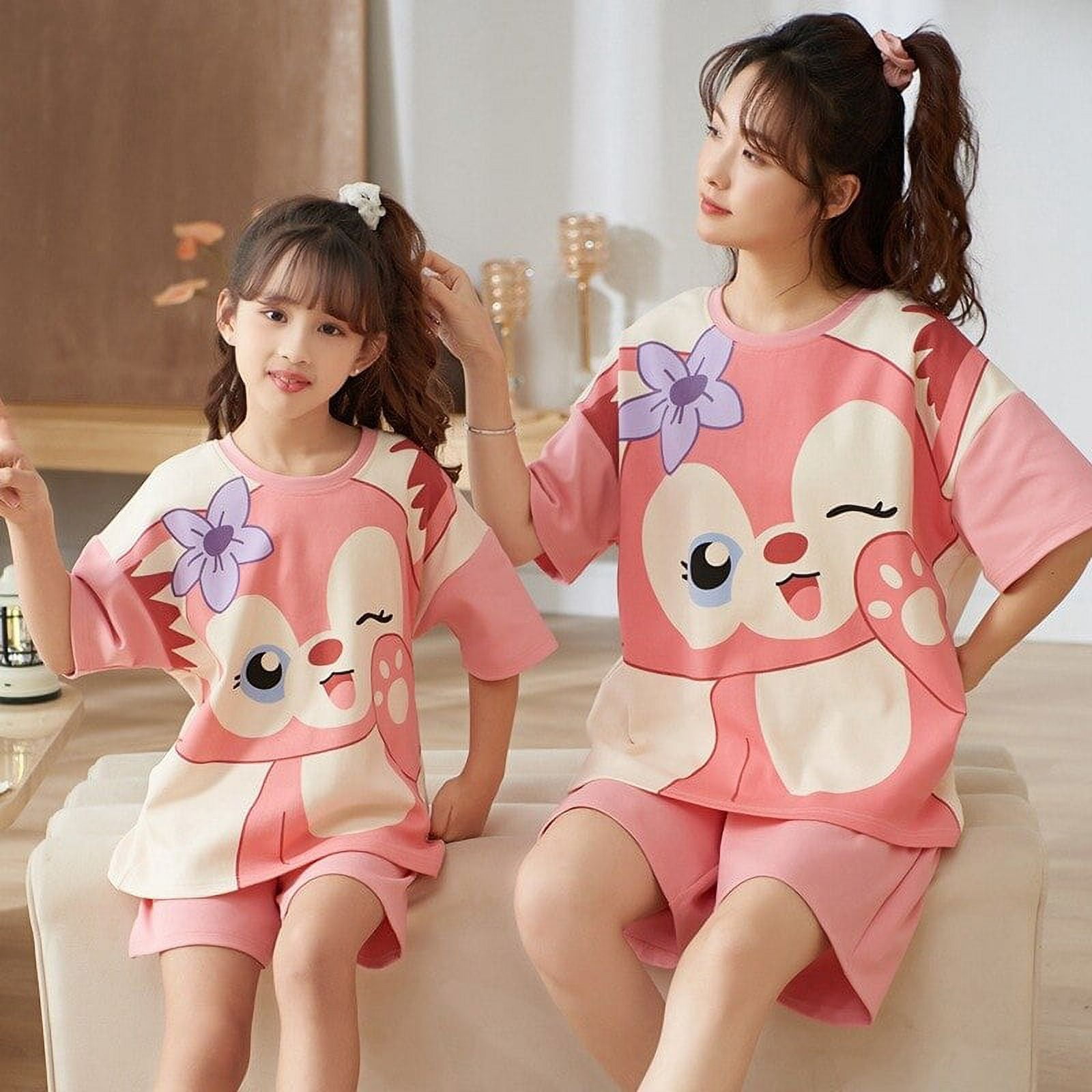 Sanrio Hello Kitty My Melody Keroppi Cartoon Parent-Child Pajamas ...