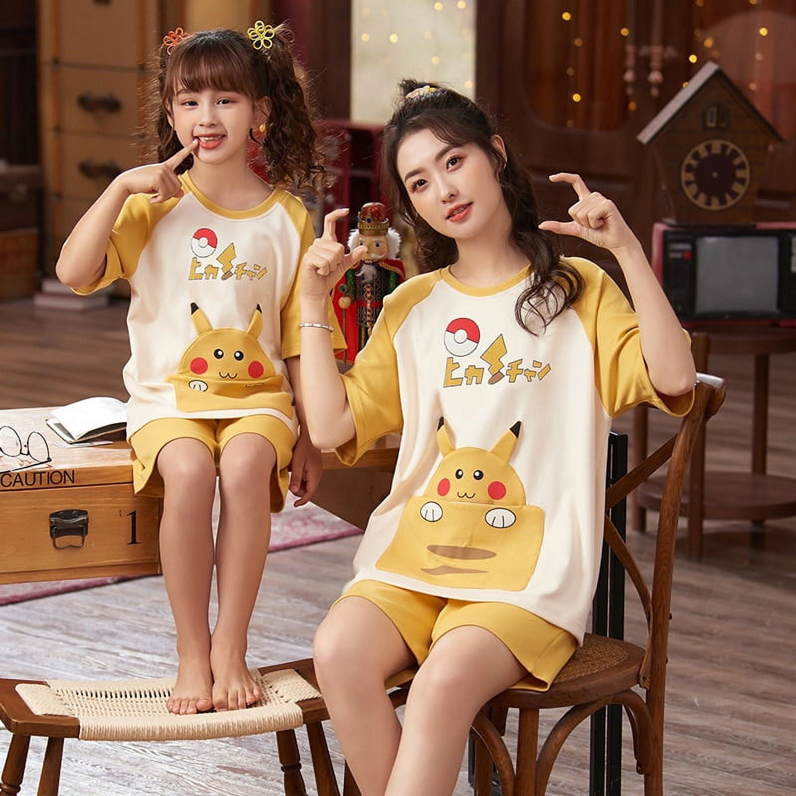 Sanrio Hello Kitty My Melody Keroppi Cartoon Parent-Child Pajamas ...