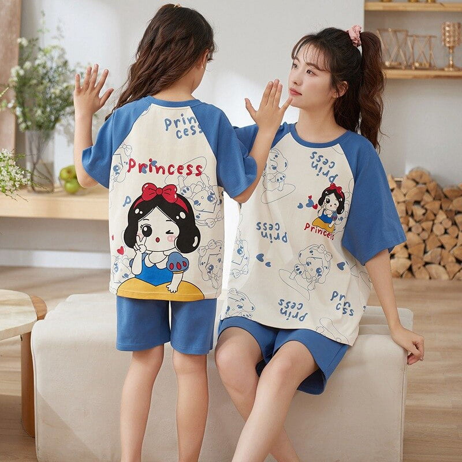 Sanrio Hello Kitty My Melody Keroppi Cartoon Parent-Child Pajamas ...