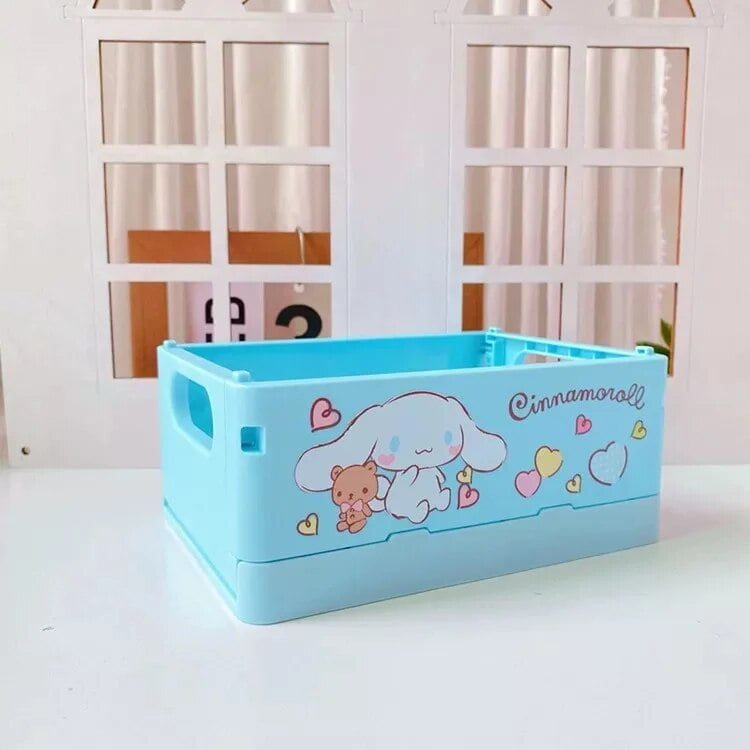 Sanrio Hello Kitty My Melody Kuromi Cinnamoroll Desktop Storage Box ...