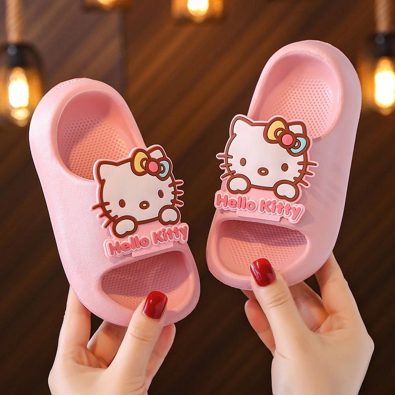 Sanrio Hello Kitty My Melody Kuromi Cinnamoroll Summer Kawaii Slippers ...