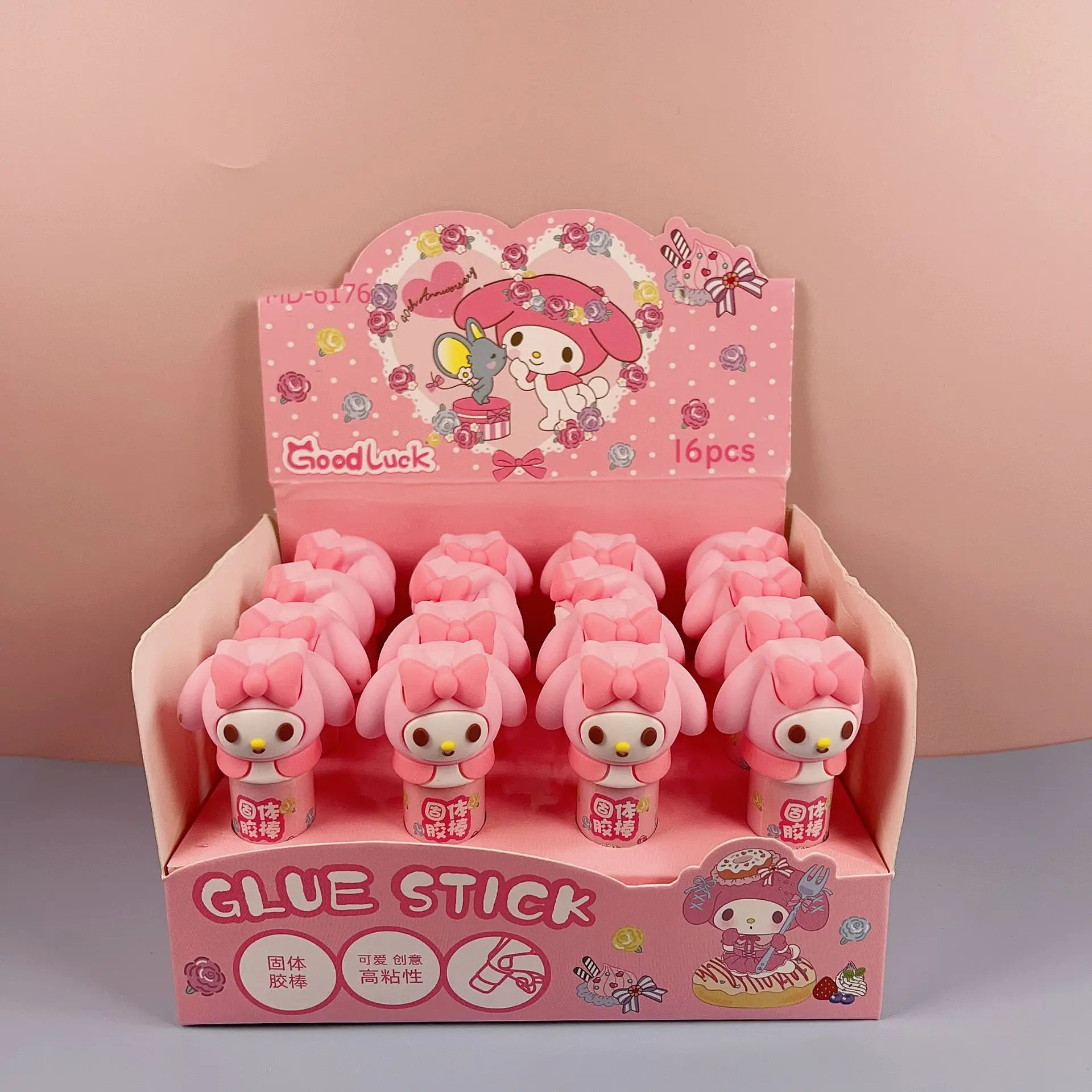 Sanrio Hello Kitty My Melody Kuromi Solid Glue Stick Student Cartoon ...