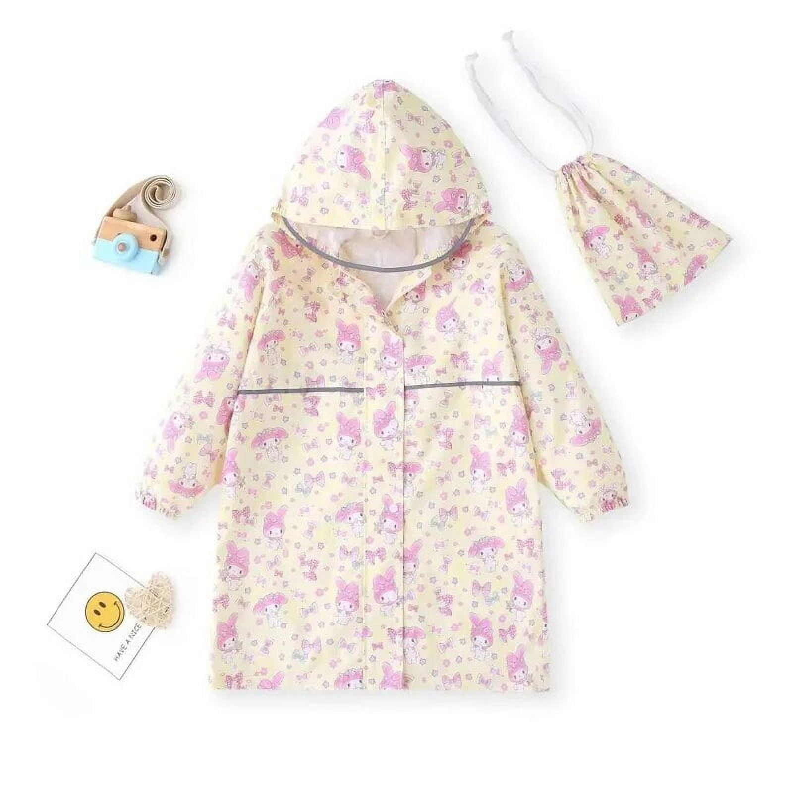 Sanrio Hello Kitty My Melody Raincoat Kawaii Thickened Waterproof Rain ...