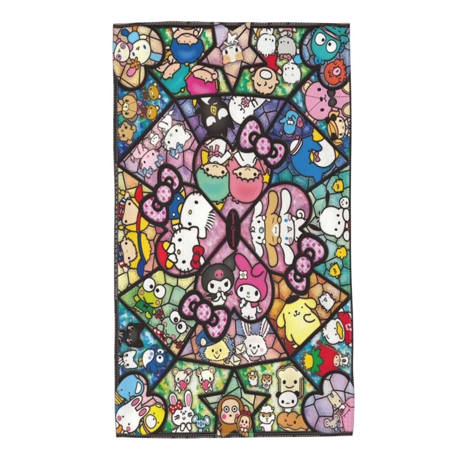 Sanrio Hello-Kitty Mymelody Kuromi Cinnamoroll Kitchen Dishcloths,Does ...