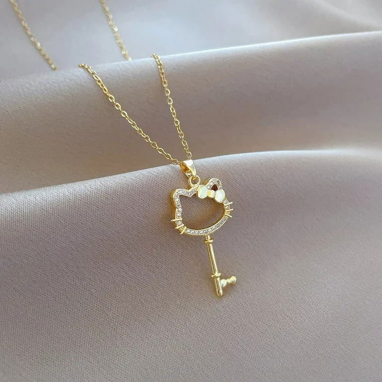 Hello kitty key necklace store