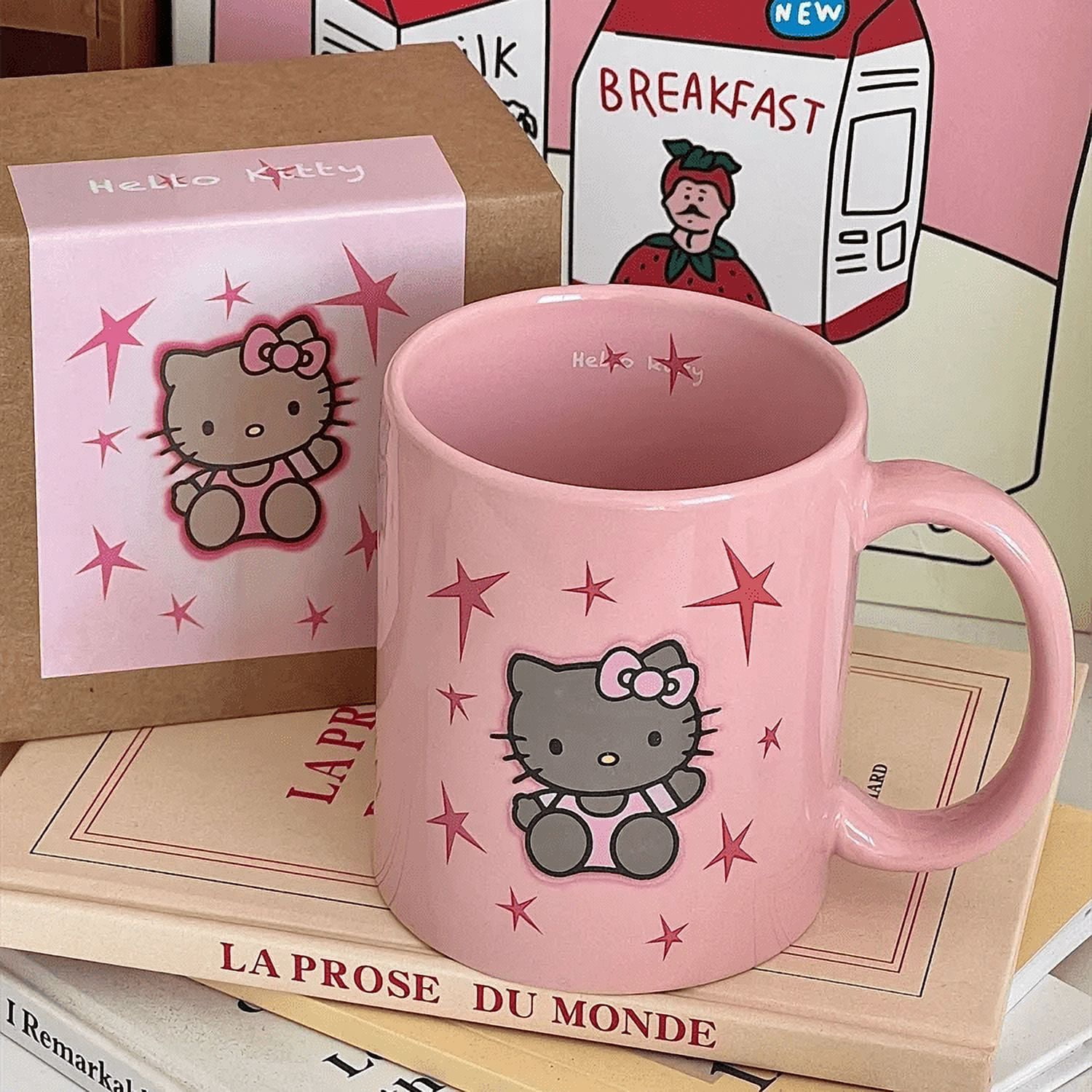 Sanrio Hello Kitty New Ceramic Mug Cartoon Girly Coffee Milk Cups Women ...