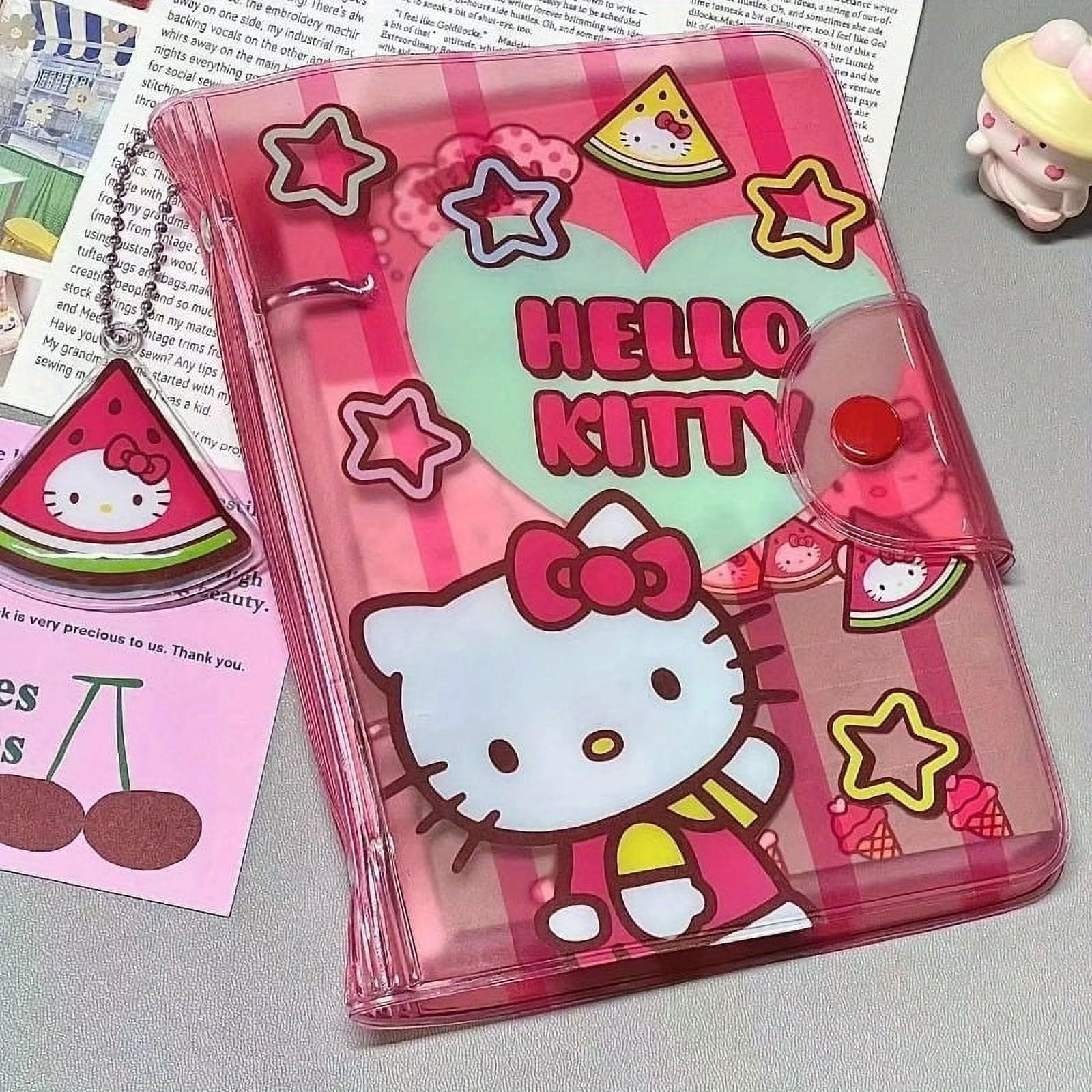Sanrio Hello Kitty Notebook B6 Cartoon Cute Girly Heart Transparent PU ...