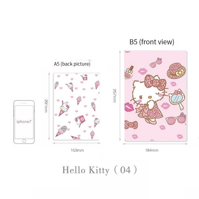 Sanrio Hello Kitty Notebook Study Notepad Journal Girl Heart Stuff ...