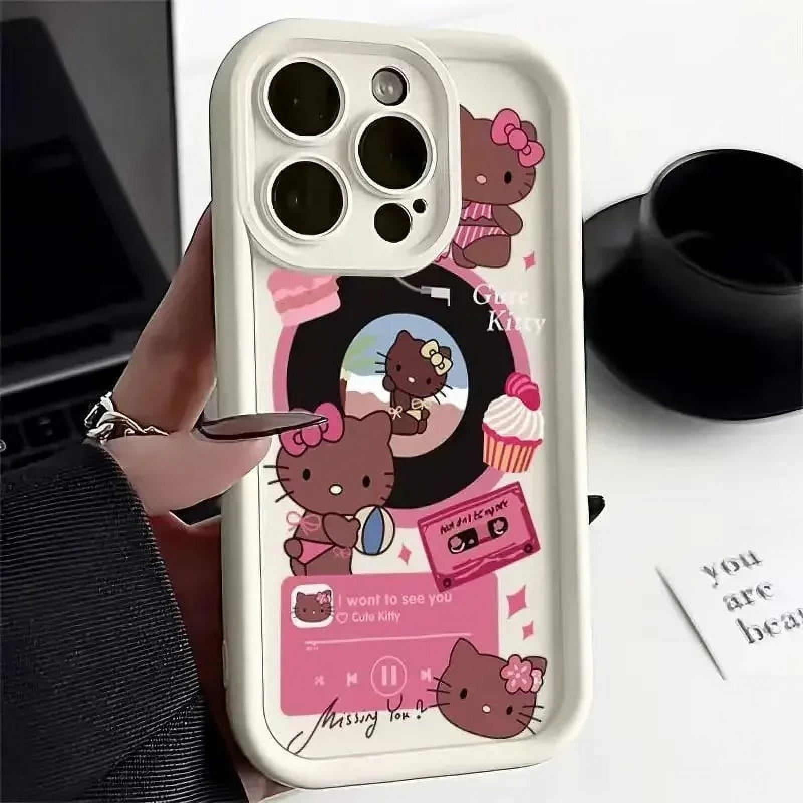 Sanrio Hello Kitty Pattern Silicone Phone Case For iPhone 11 12 13 14 ...