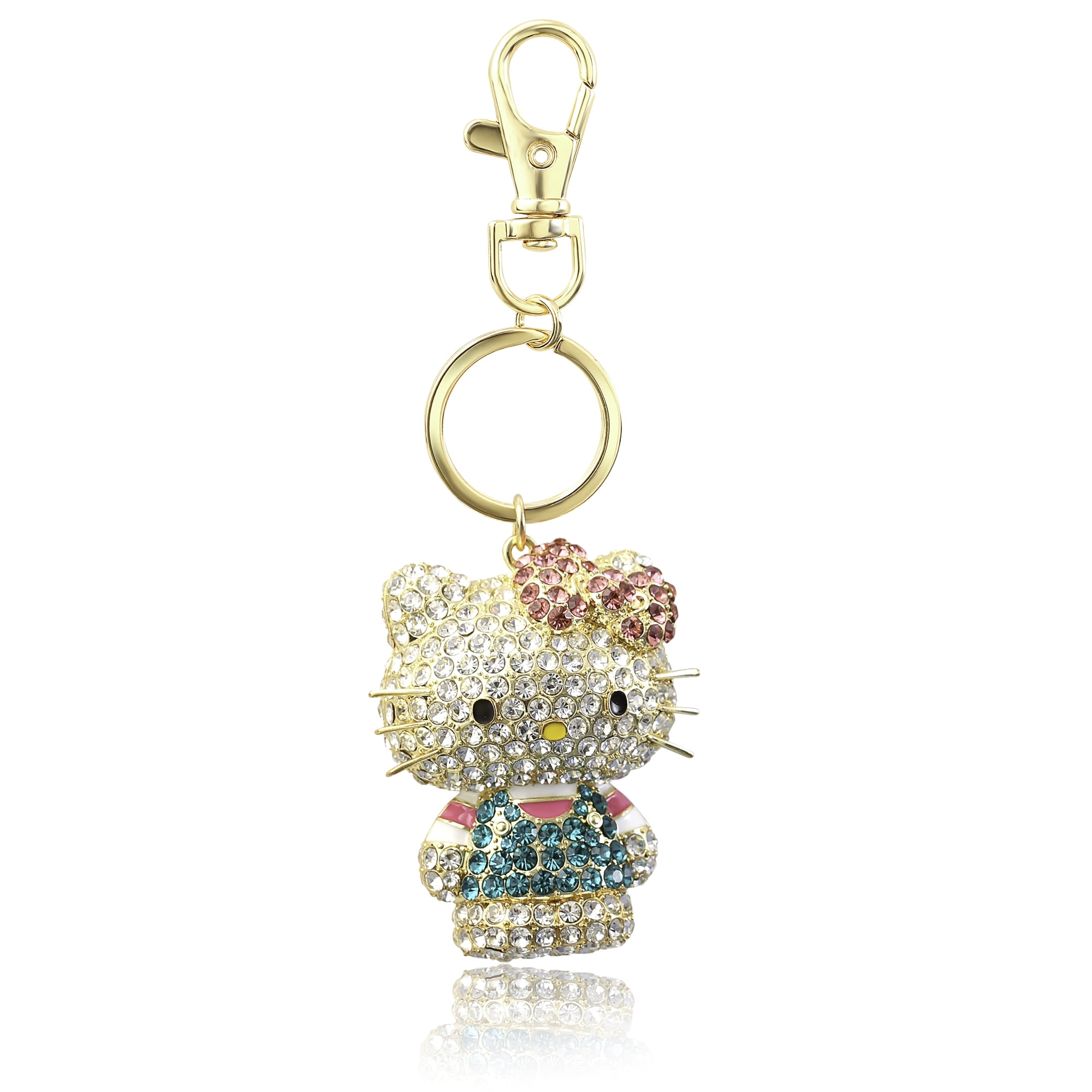 Sanrio Hello Kitty Pave 3D Bling Keychain - Bag Charm, Backpack ...
