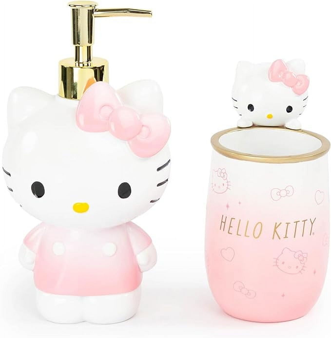 Sanrio Hello Kitty Pink Ombre 2 Piece Lotion Pump & Tumbler Set ...